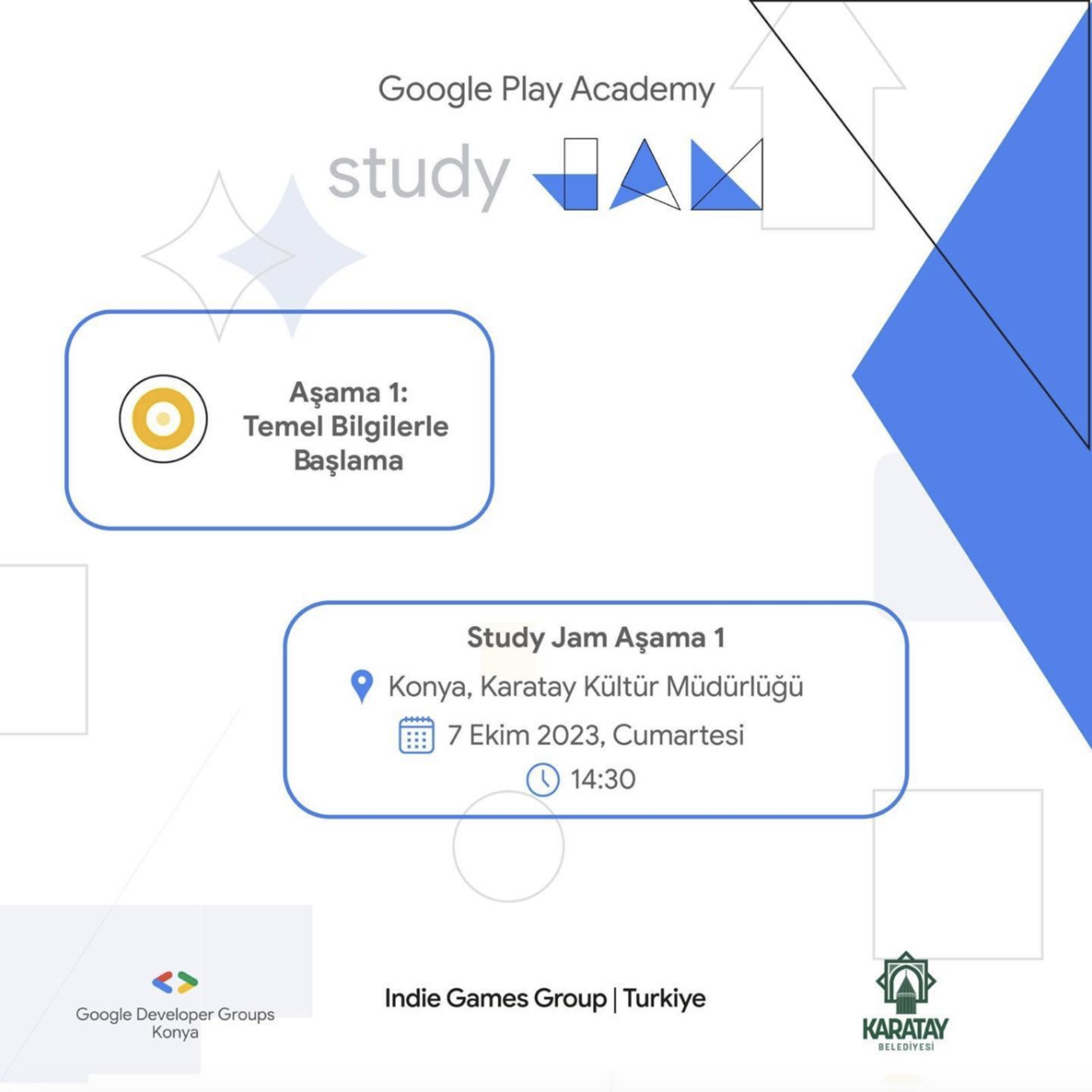 See Study Jam Aşama 1 at Google Developer Groups GDG Konya